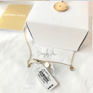Michael Kors | Jewelry | Authentic Mk Gold Tone Disc Pendant | Poshmark